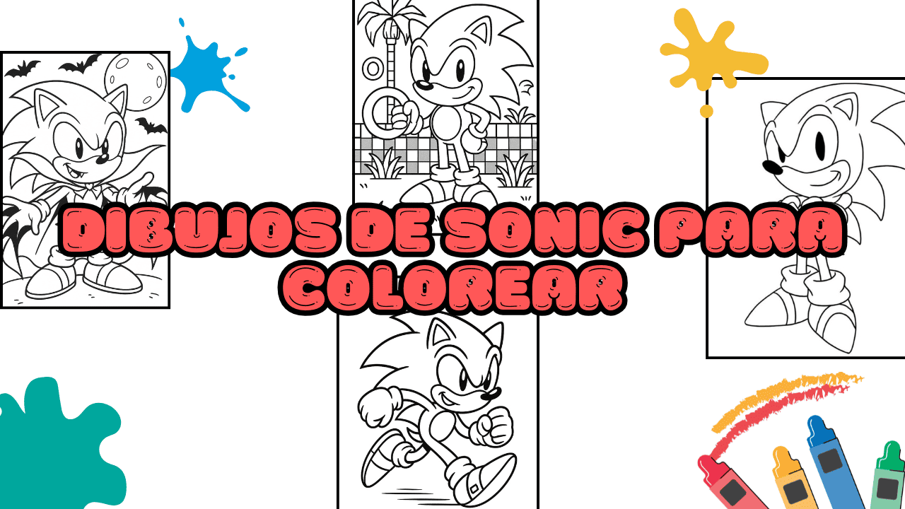 Dibujos de Sonic para Colorear – Descarga e Imprime Gratis