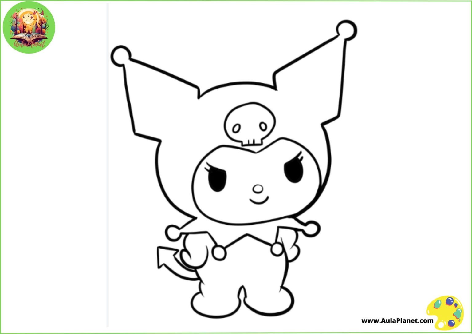 Dibujos de Kuromi para Colorear e Imprimir Gratis