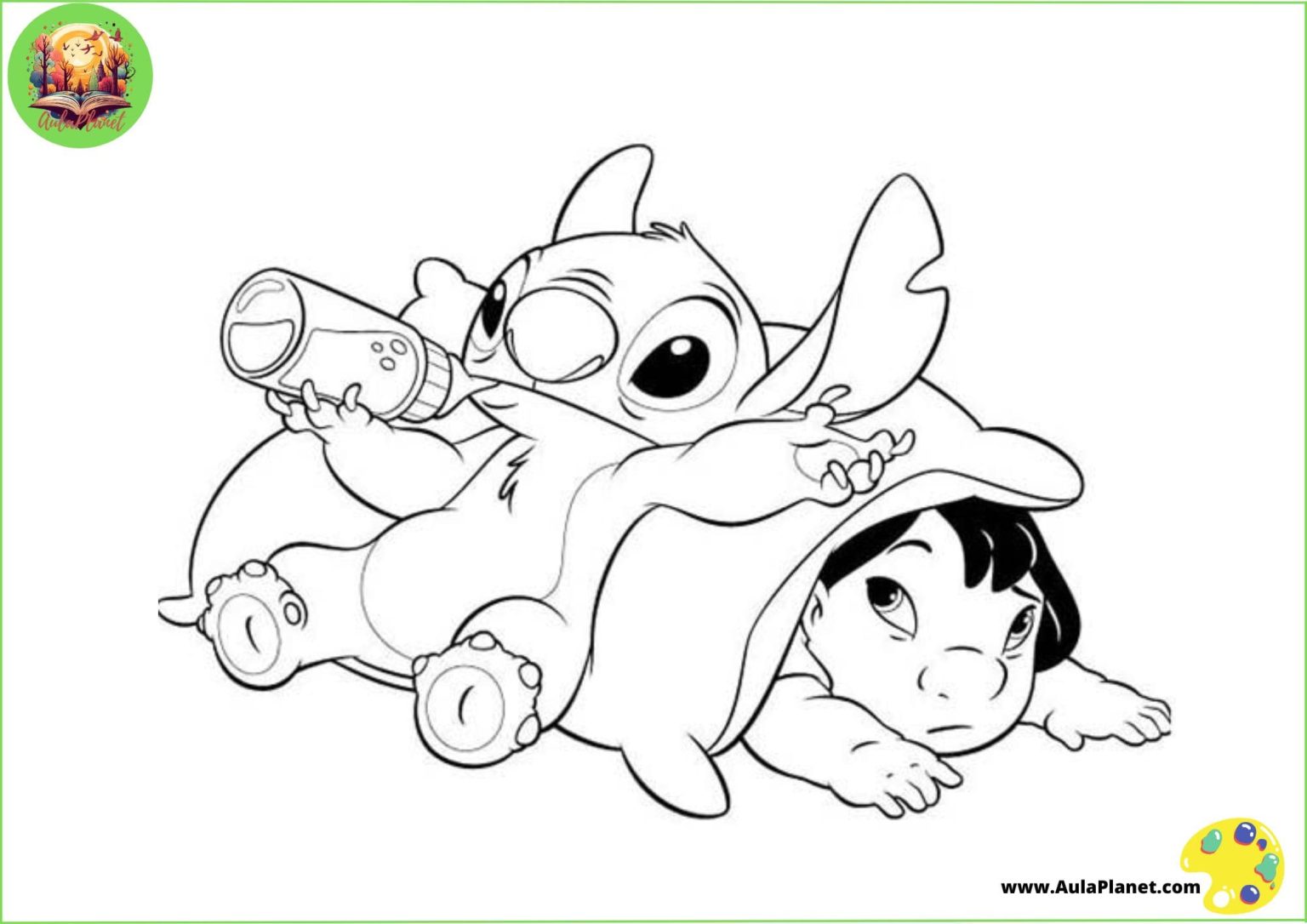 Dibujos de Stitch para Colorear e Imprimir | Gratis y Adorables