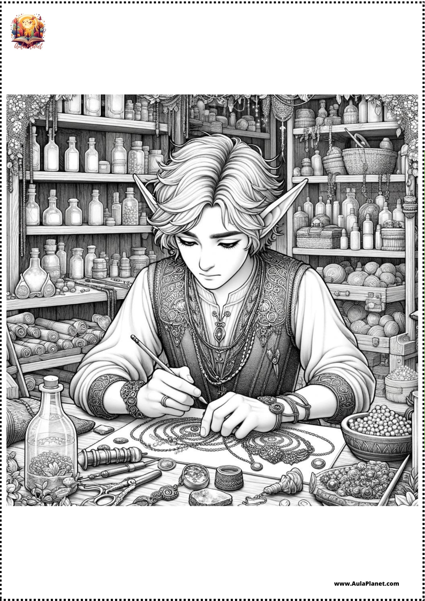 Dibujos de Elfos para Colorear: Descarga Gratis