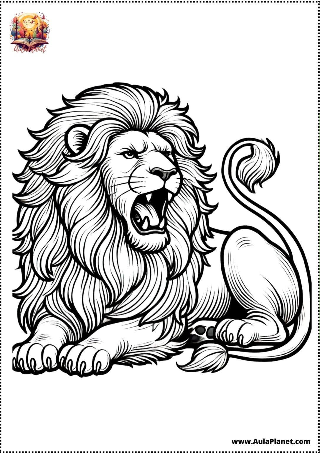 Dibujos de Leones para Colorear – Descarga e Imprime Gratis