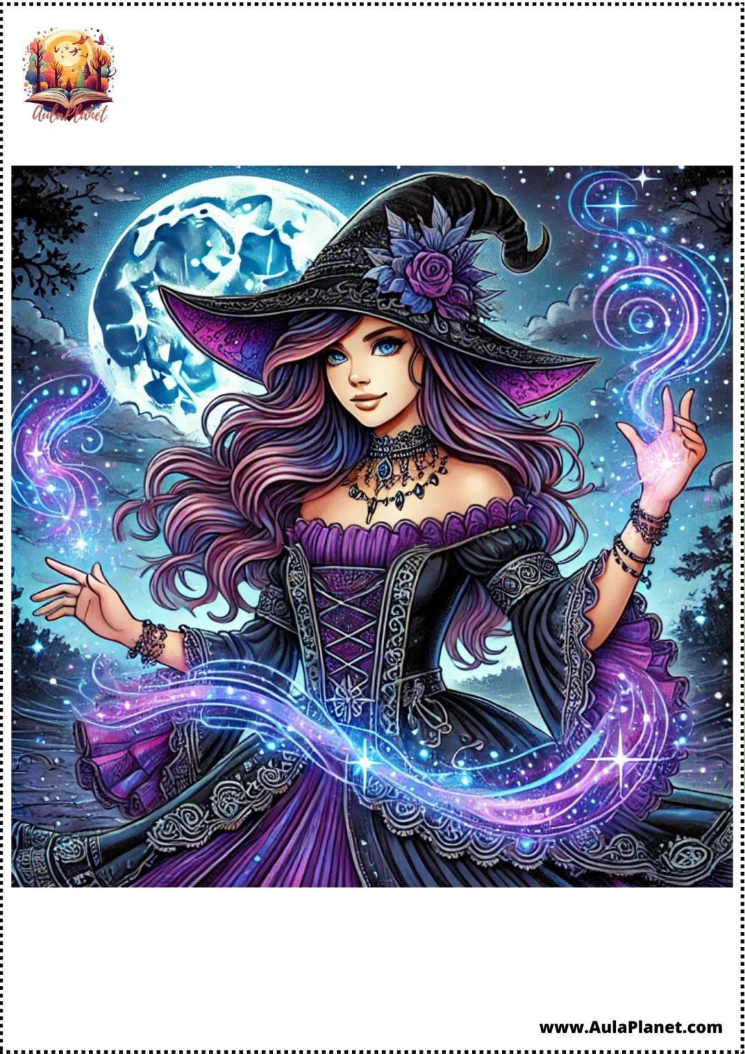 Streghe da Colorare: Disegni Gratis di Streghe Magiche