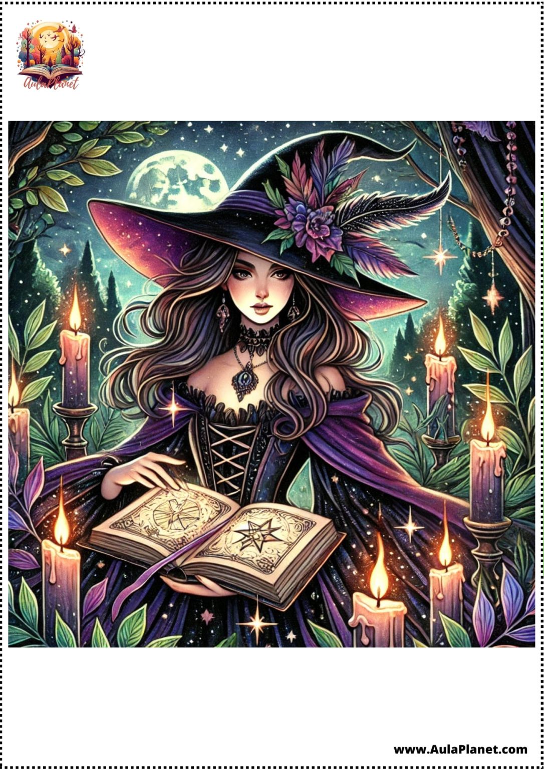 Streghe da Colorare: Disegni Gratis di Streghe Magiche