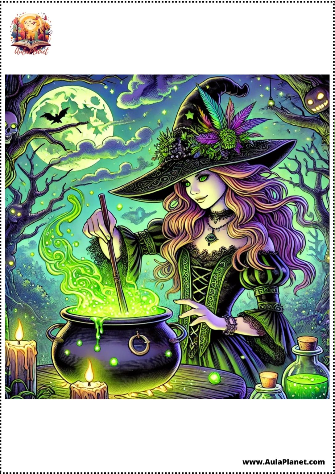 Hexen Ausmalbilder – Kostenlos herunterladen und ausdrucken