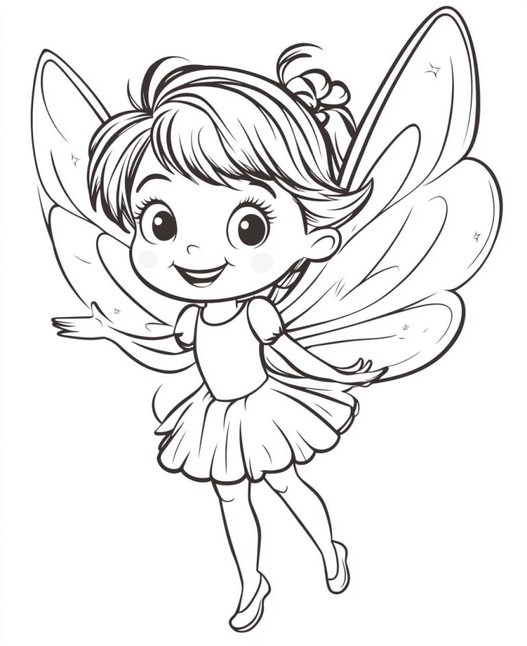 Dibujos de Hadas para Colorear e Imprimir Gratis 🧚‍♀️