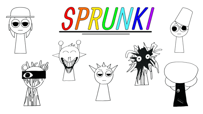 Sprunki 색칠공부: 무료 다운로드 및 출력