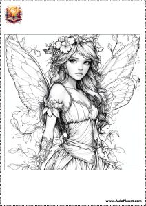 Disegni di Fate da Colorare: Scarica e Stampa Gratis