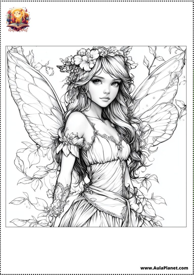 Disegni di Fate da Colorare: Scarica e Stampa Gratis