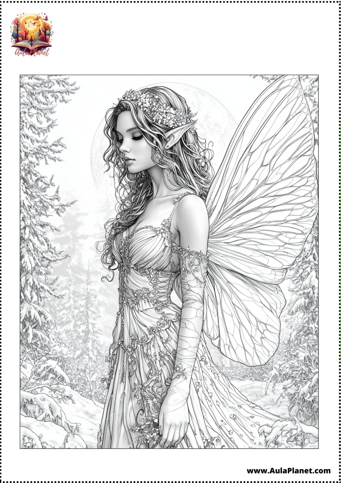 Disegni di Fate da Colorare: Scarica e Stampa Gratis