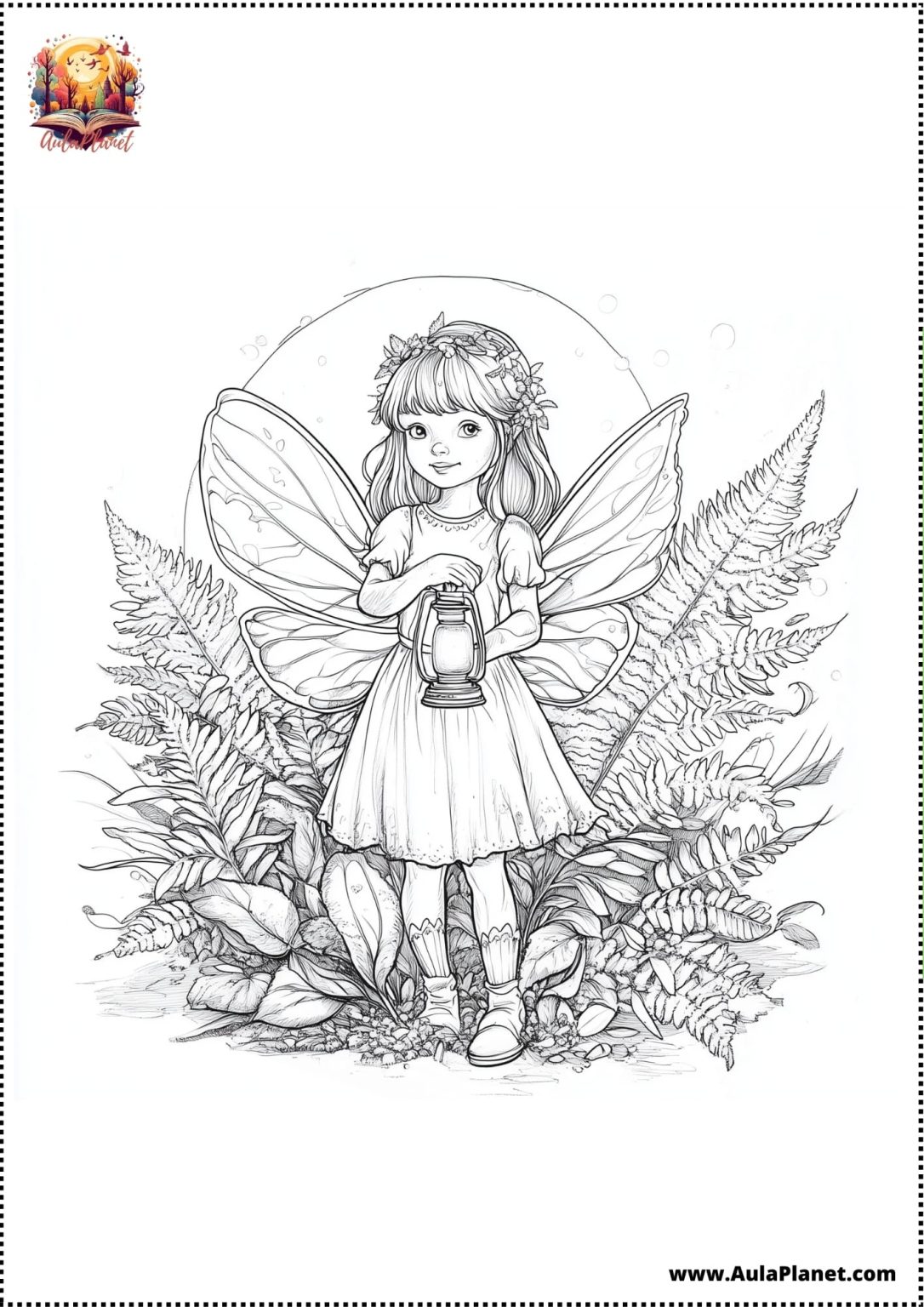 Disegni di Fate da Colorare: Scarica e Stampa Gratis