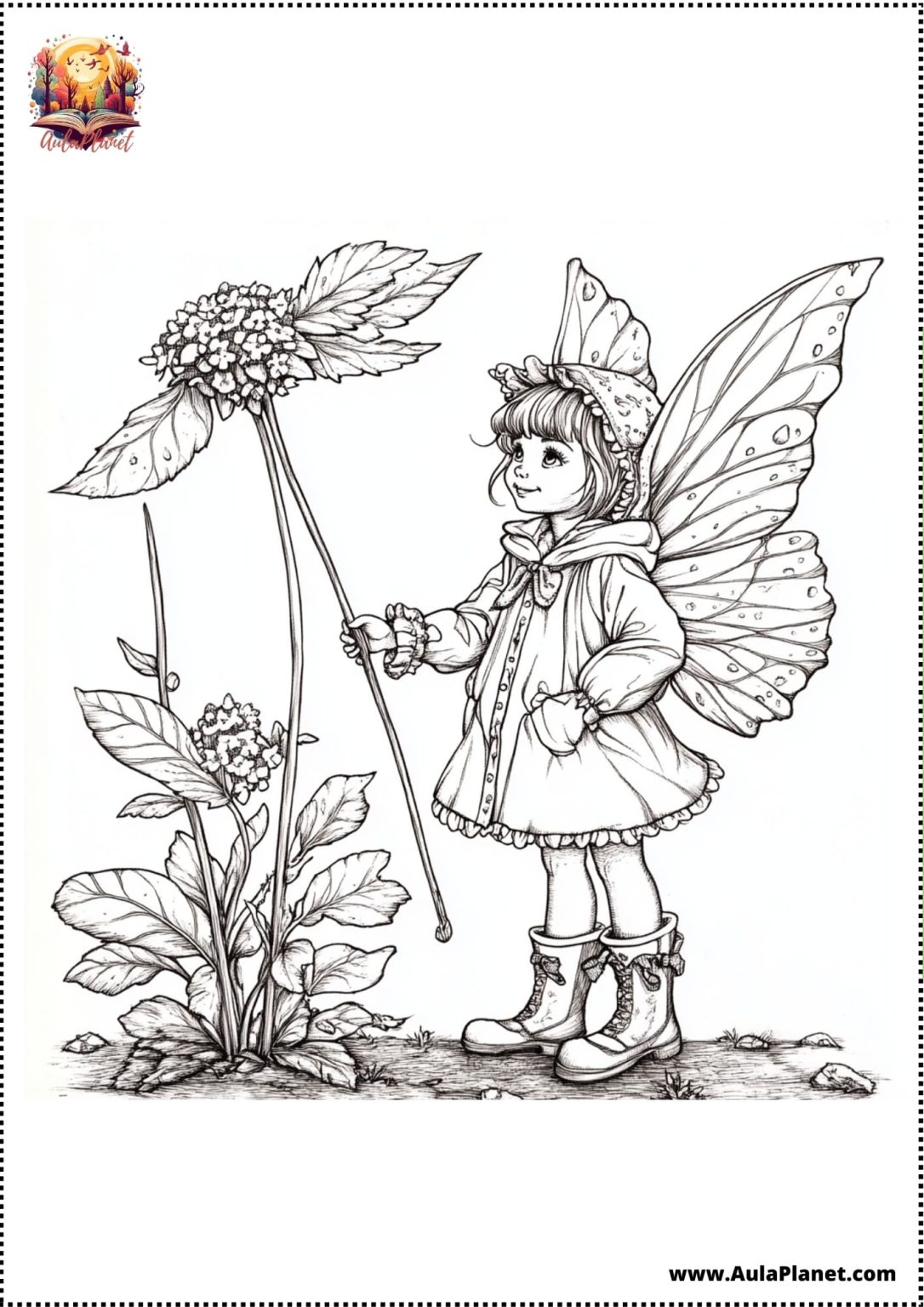 Disegni di Fate da Colorare: Scarica e Stampa Gratis