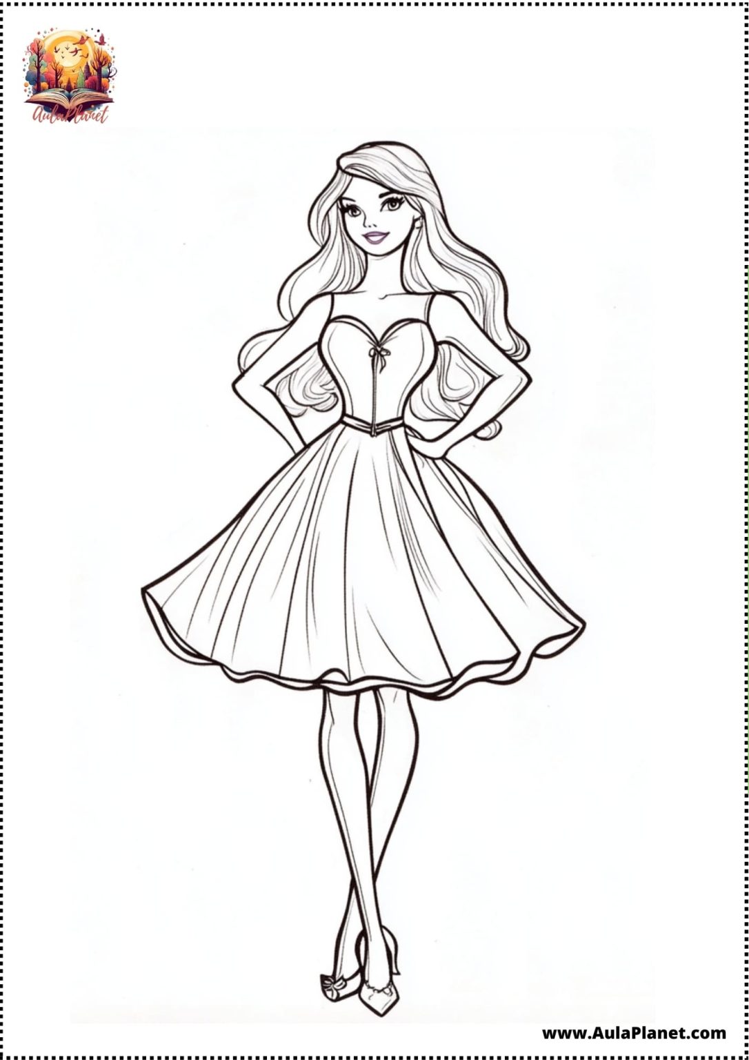 Disegni di Barbie da colorare: Scarica e stampa gratuitamente