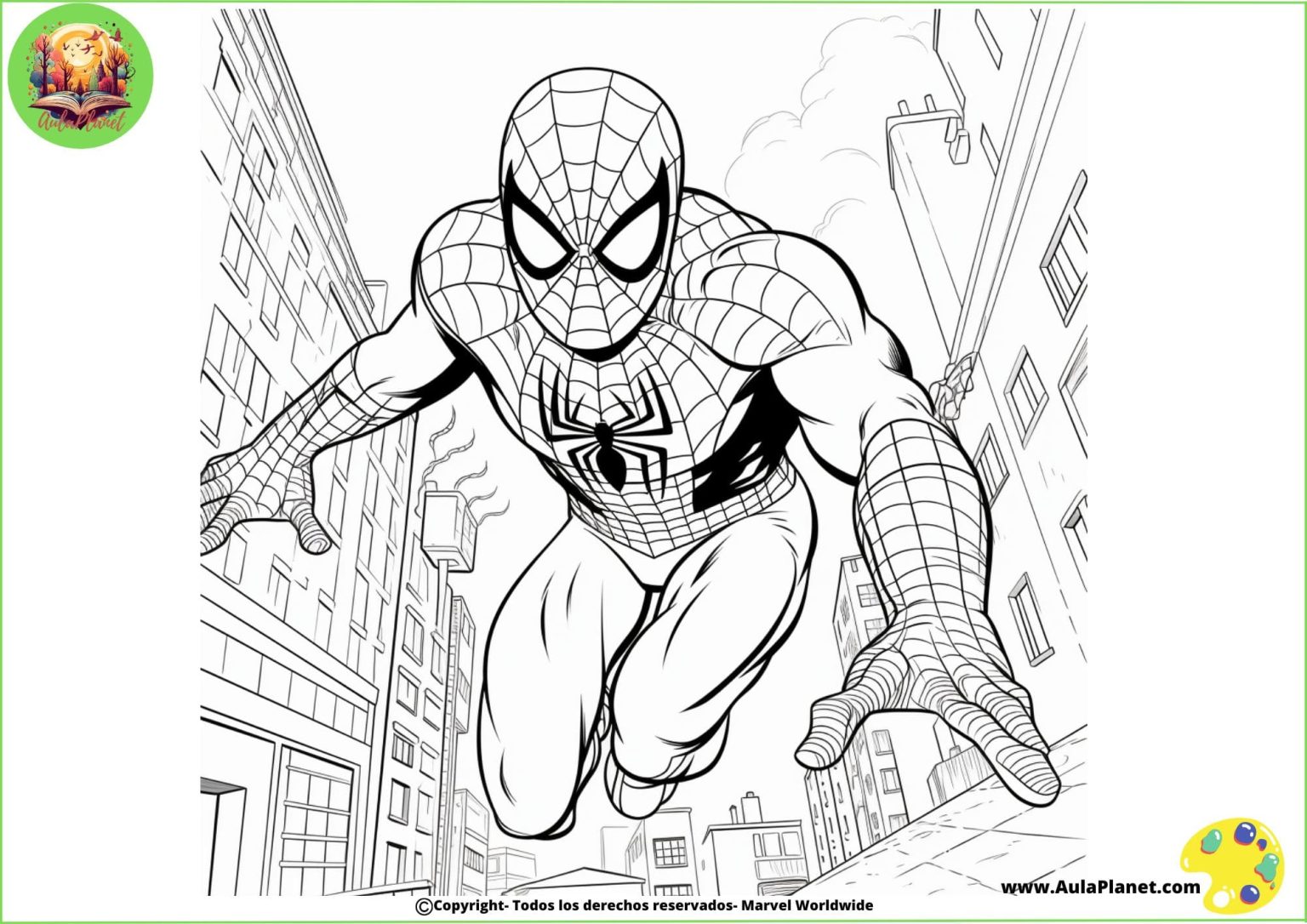 Spiderman Ausmalbilder: Kostenlos herunterladen und ausdrucken