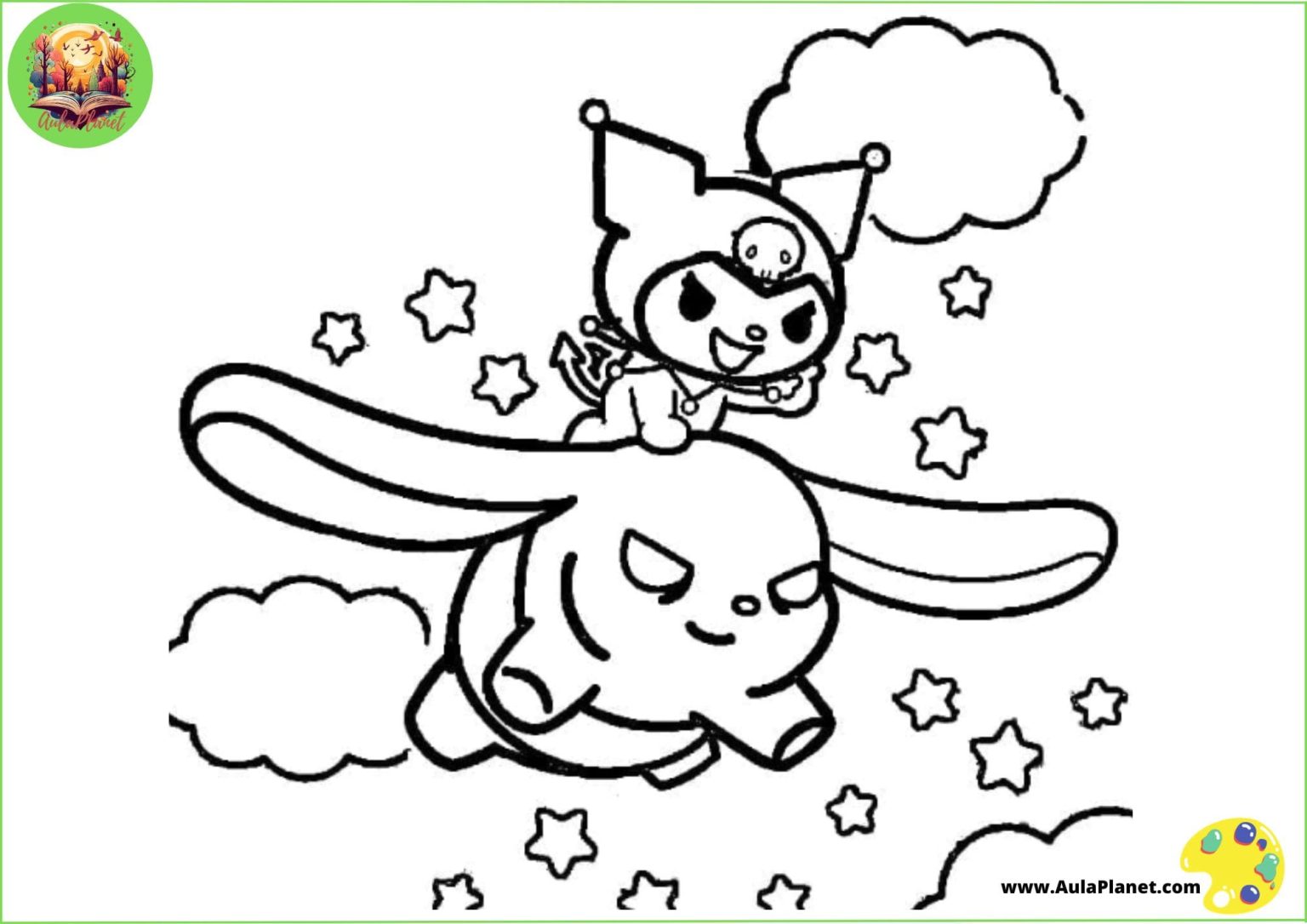Kuromi Coloring Pages: Download and Print for Free