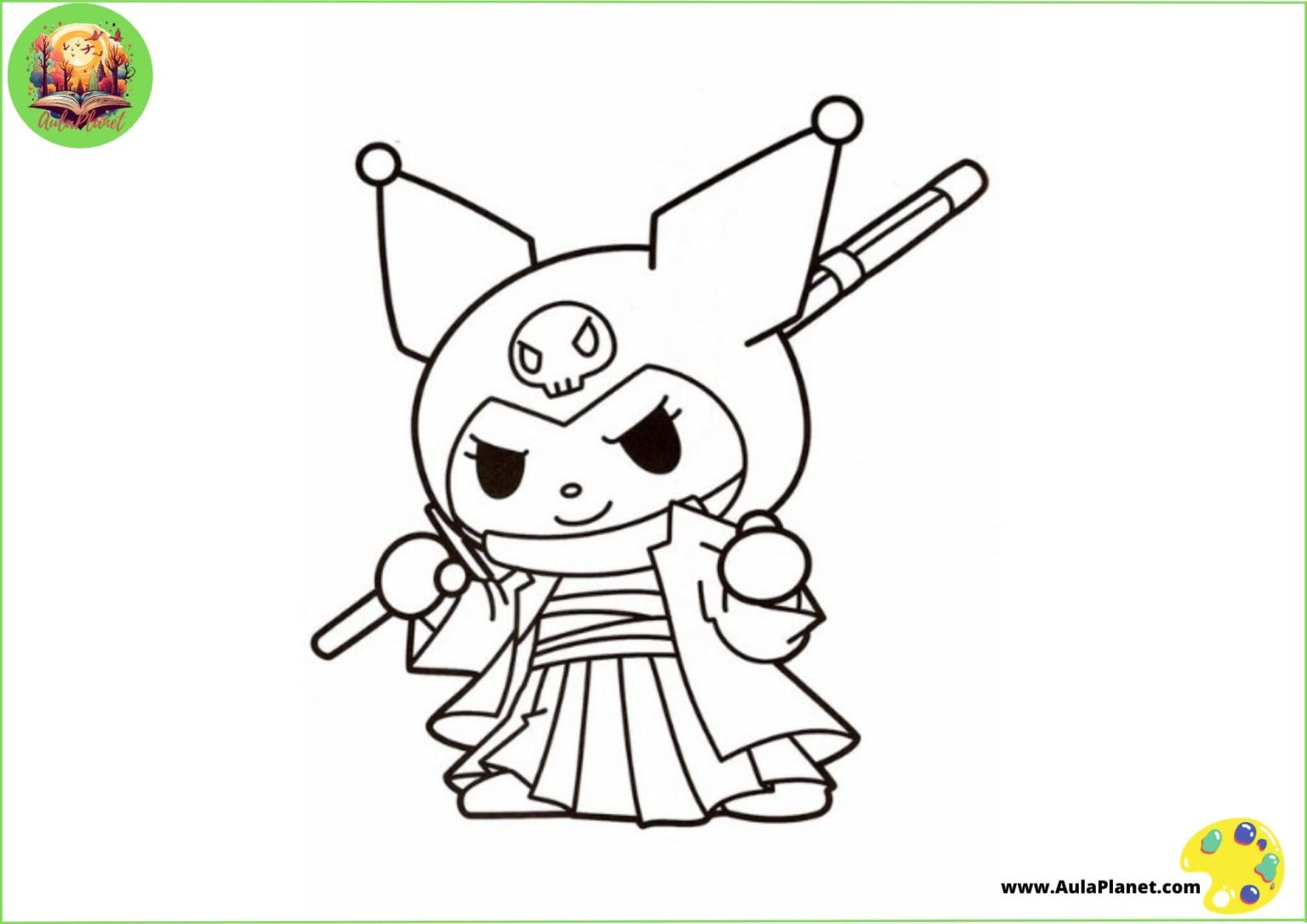 Kuromi Coloring Pages: Download and Print for Free