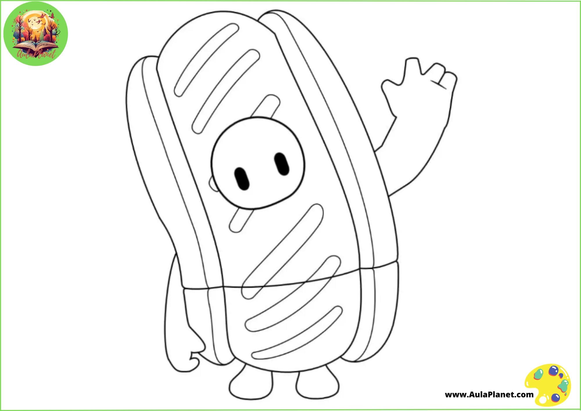 Disegni di Stumble Guys da Colorare: Scarica e Stampa Gratis