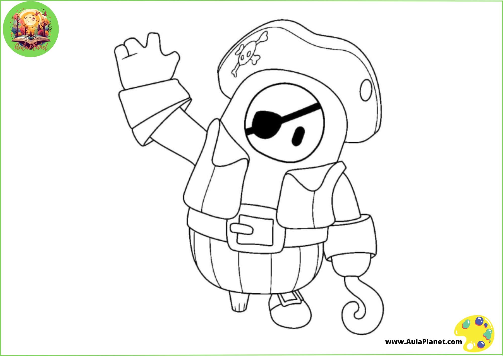 Disegni di Stumble Guys da Colorare: Scarica e Stampa Gratis