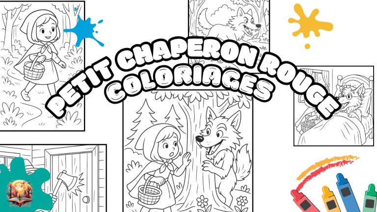 Coloriages Petit Chaperon Rouge – à imprimer ou à colorier en ligne