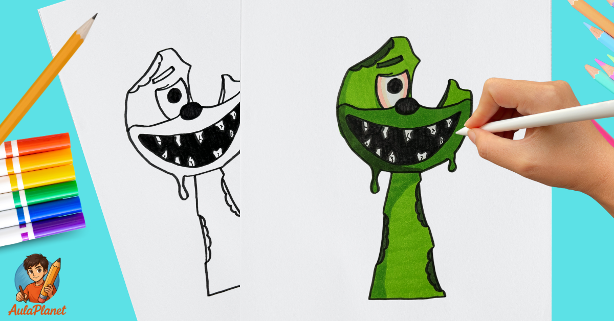 How to Draw Gummy Bear Phase 3 Step by Step | Sprunki OC