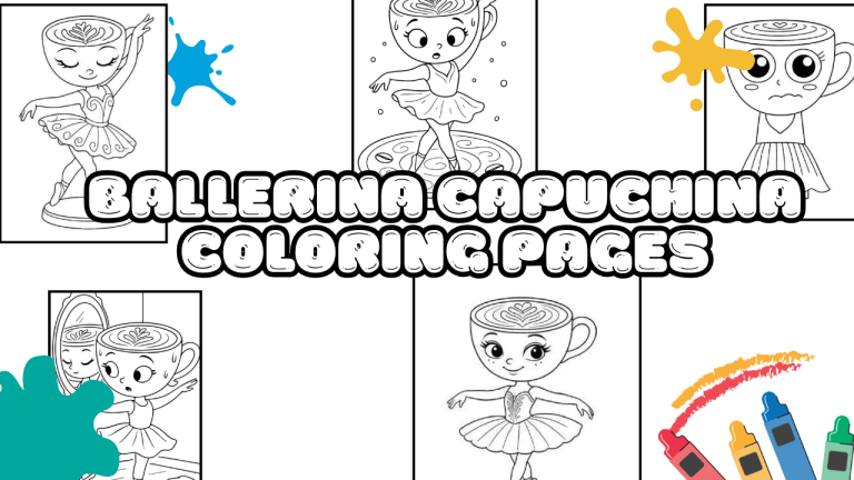Ballerina Capuchina Coloring Pages | Print or Color