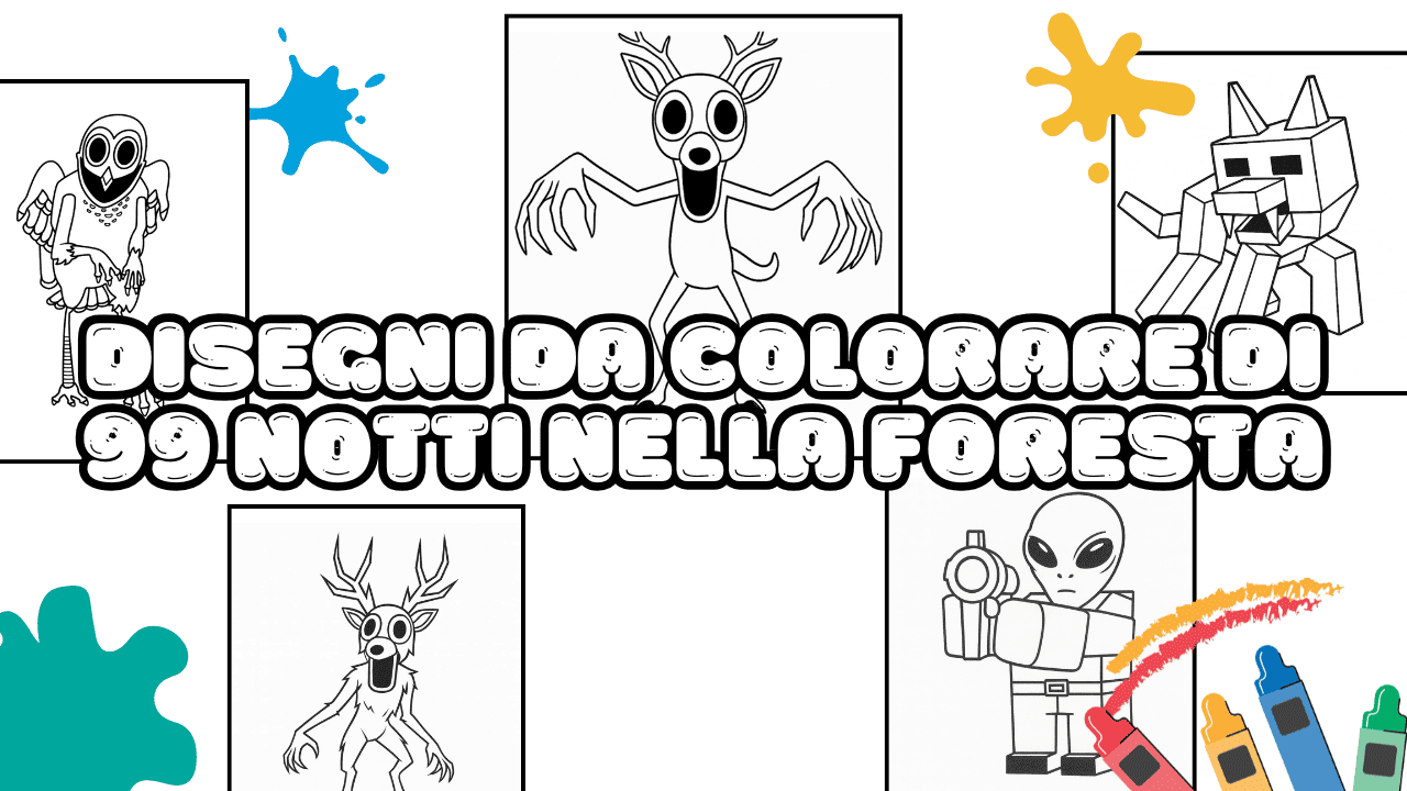 Disegni da Colorare di 99 Notti nella Foresta – Stampa Gratis