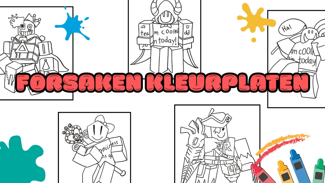 Forsaken kleurplaten - Gratis Downloaden en Printen