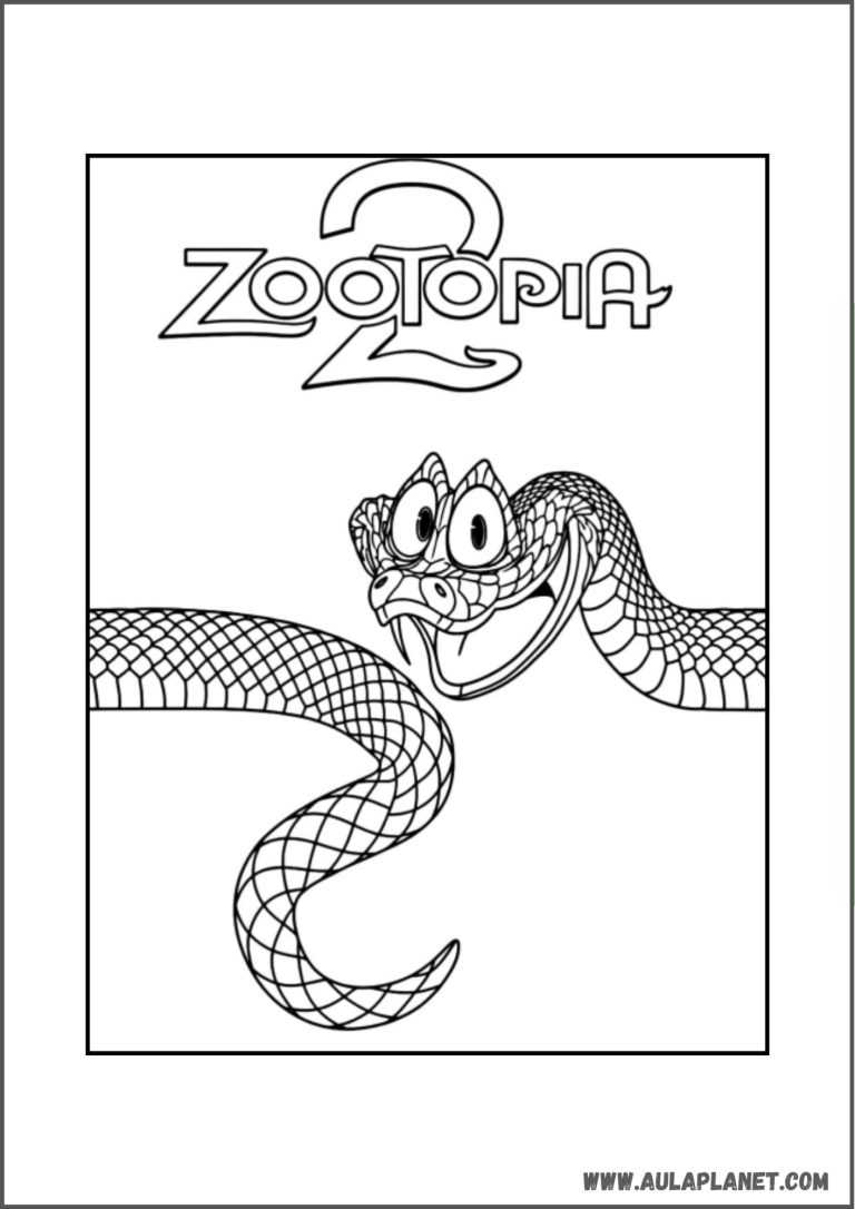 Zootopia 2 Coloring Pages – Free PDF to Download and Print