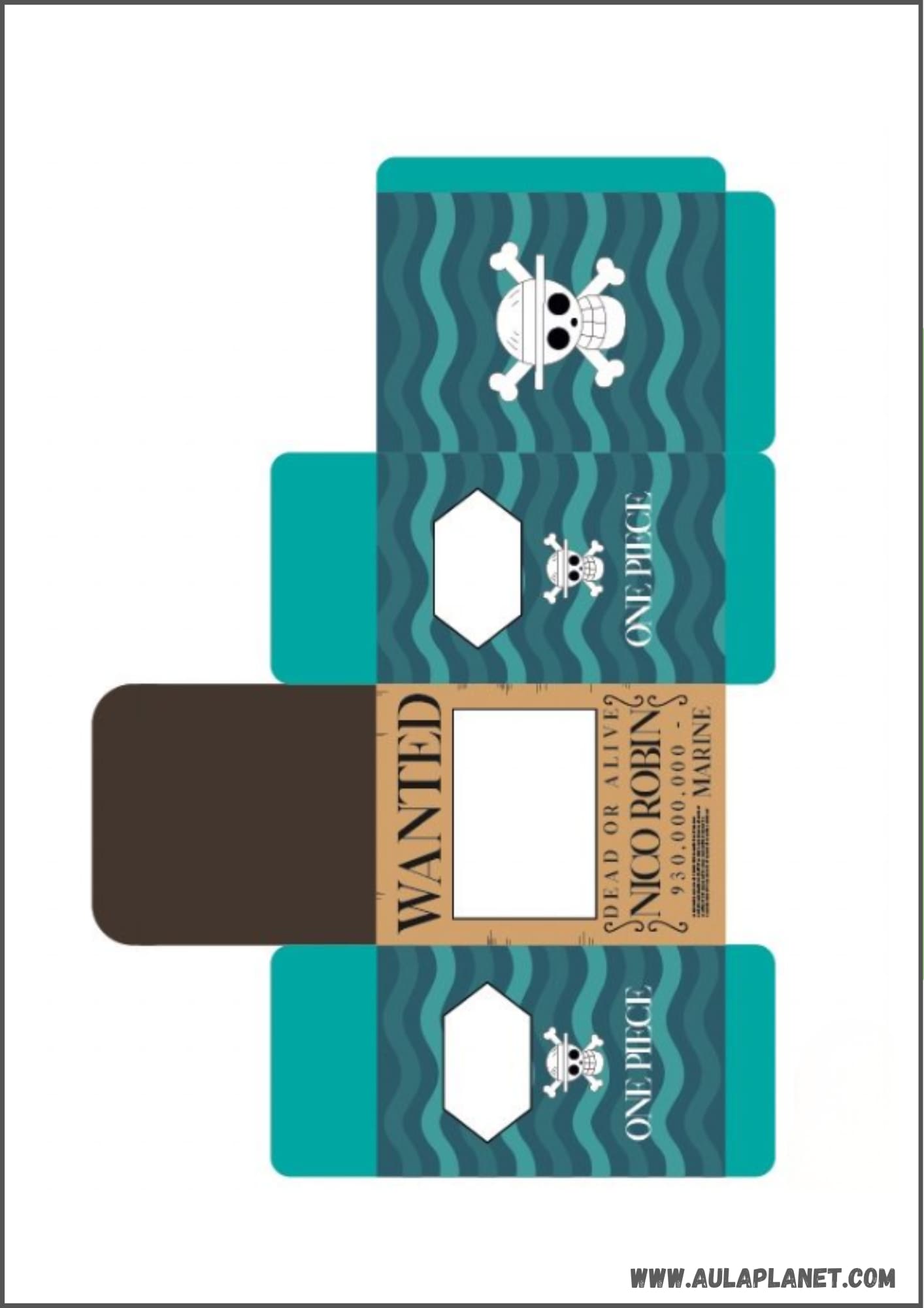 Printable One Piece Boxes Free | Papercraft Templates
