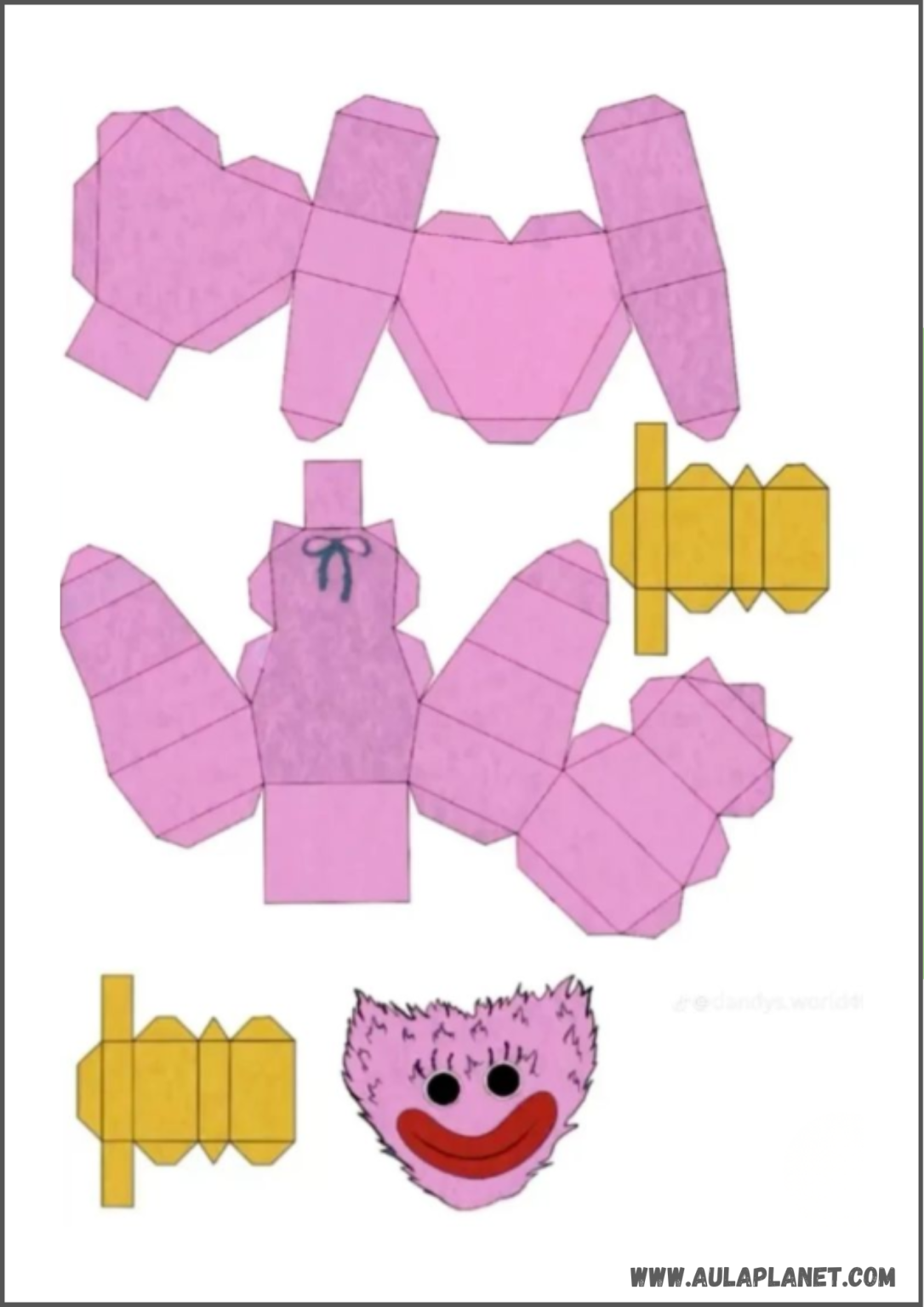 Poppy Playtime 5 Papercraft para Imprimir – Moldes Grátis