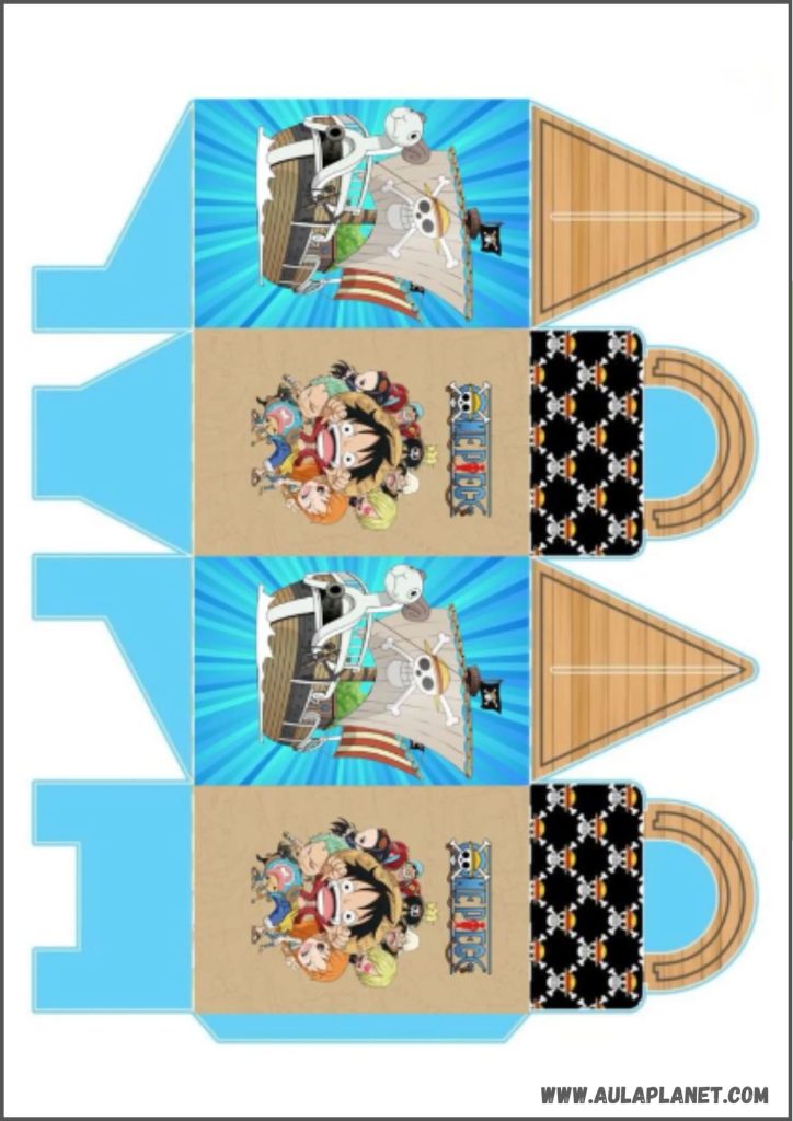 Printable One Piece Boxes Free | Papercraft Templates