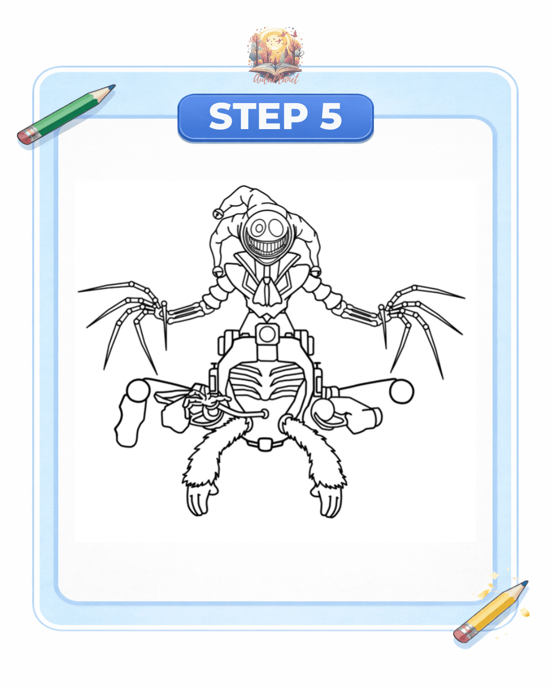 How to Draw Prototype 1006 Step by Step | Poppy Playtime 5