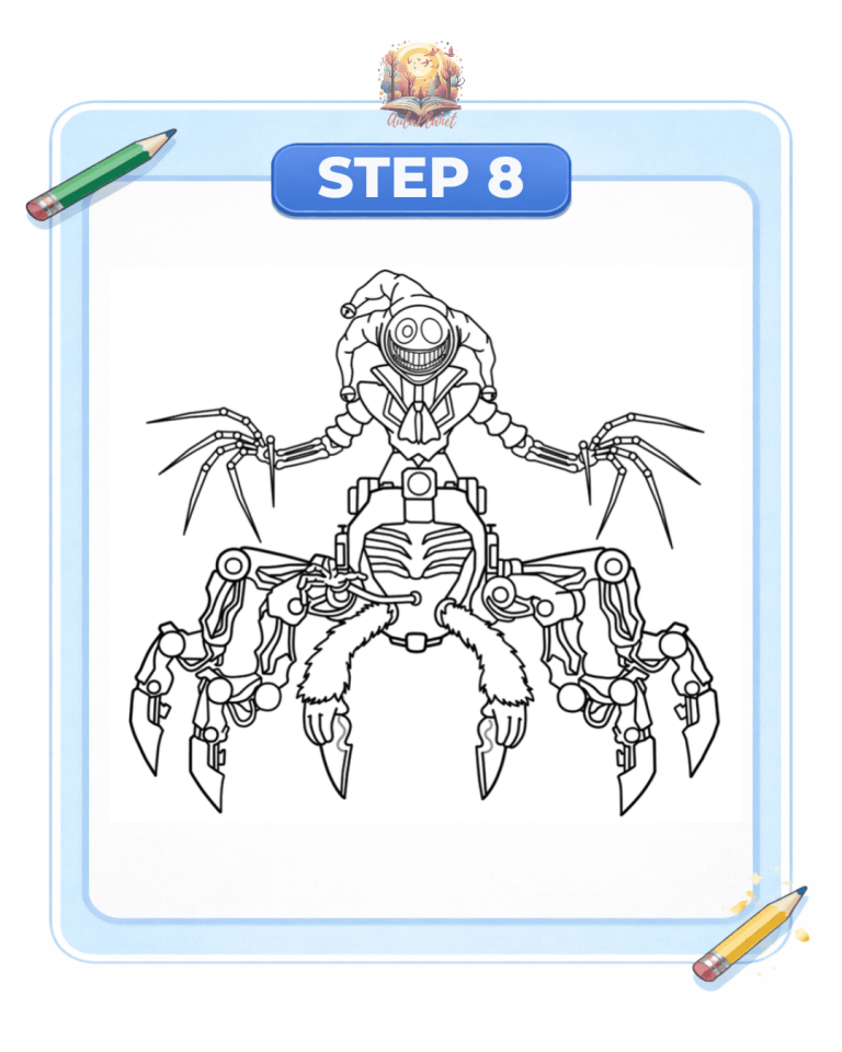 How to Draw Prototype 1006 Step by Step | Poppy Playtime 5
